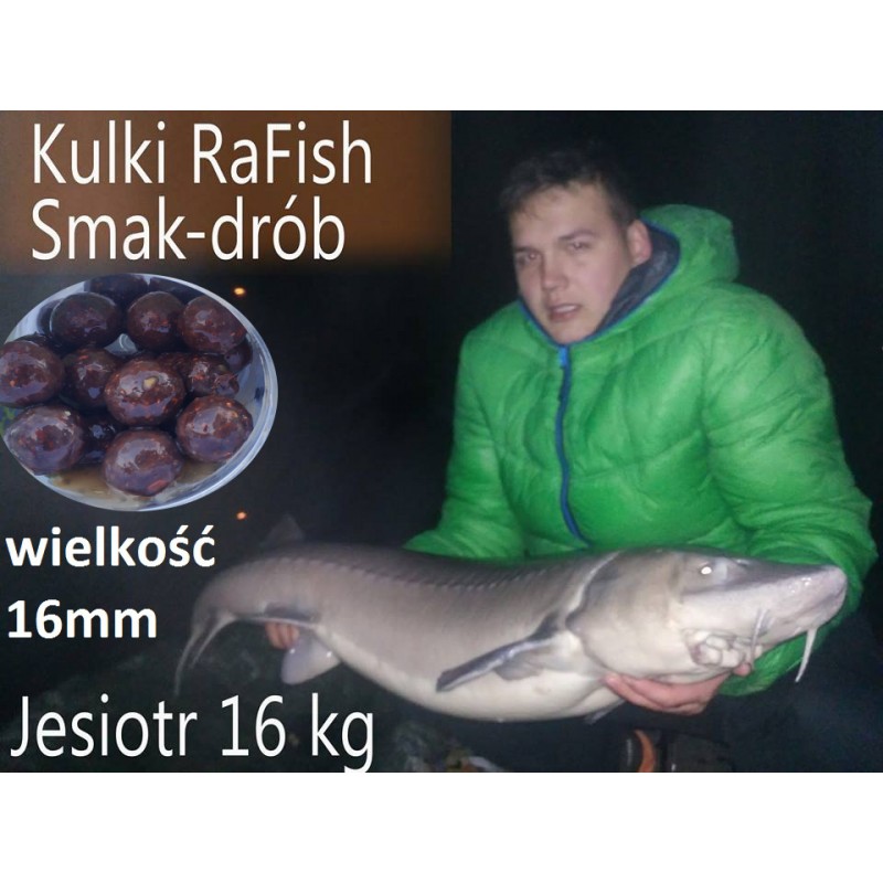 Drób 20mm 200ml Kulki Proteinowe Haczykowe RaFish